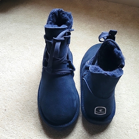 BearPaw | Shoes | Bearpaw Girls Lace Up Ankle Boot | Poshmark